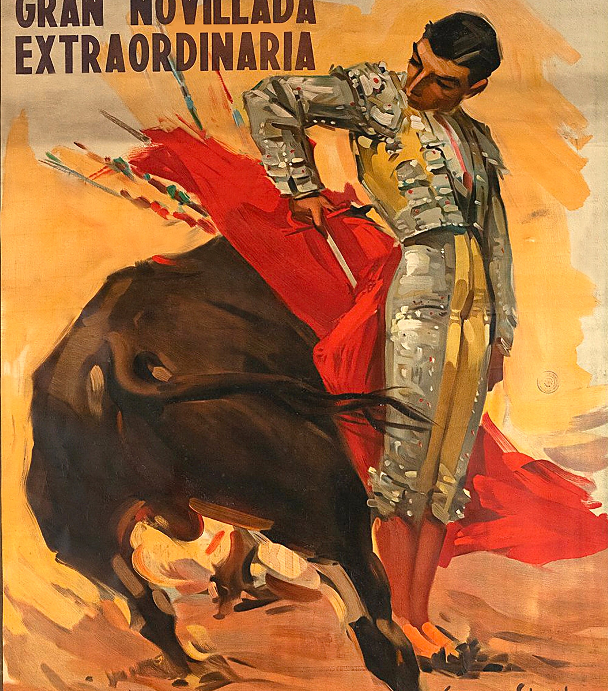 Spanish Bullfighting Plaza De Toros Arenas Vintage Fine Art Print ...