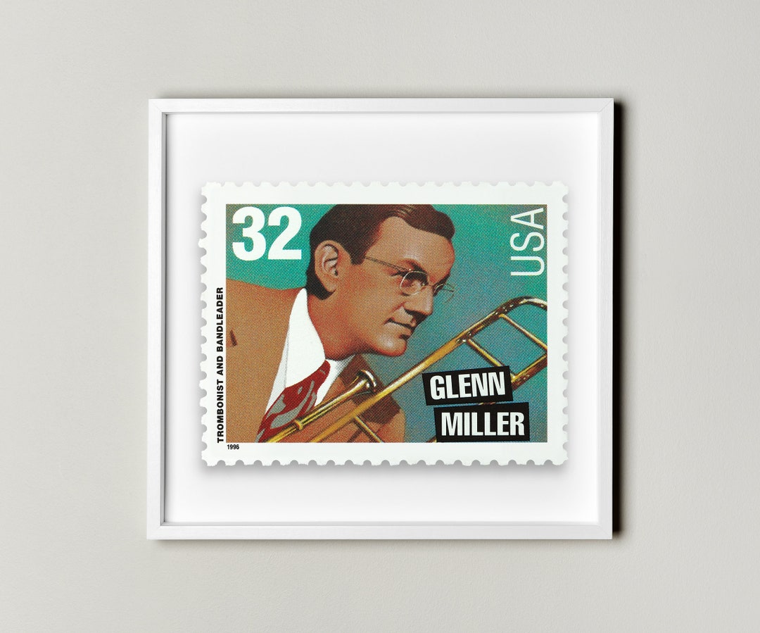 Glenn Miller, Trombonist and Bandleader Musical Jazz Stamp Postage ...