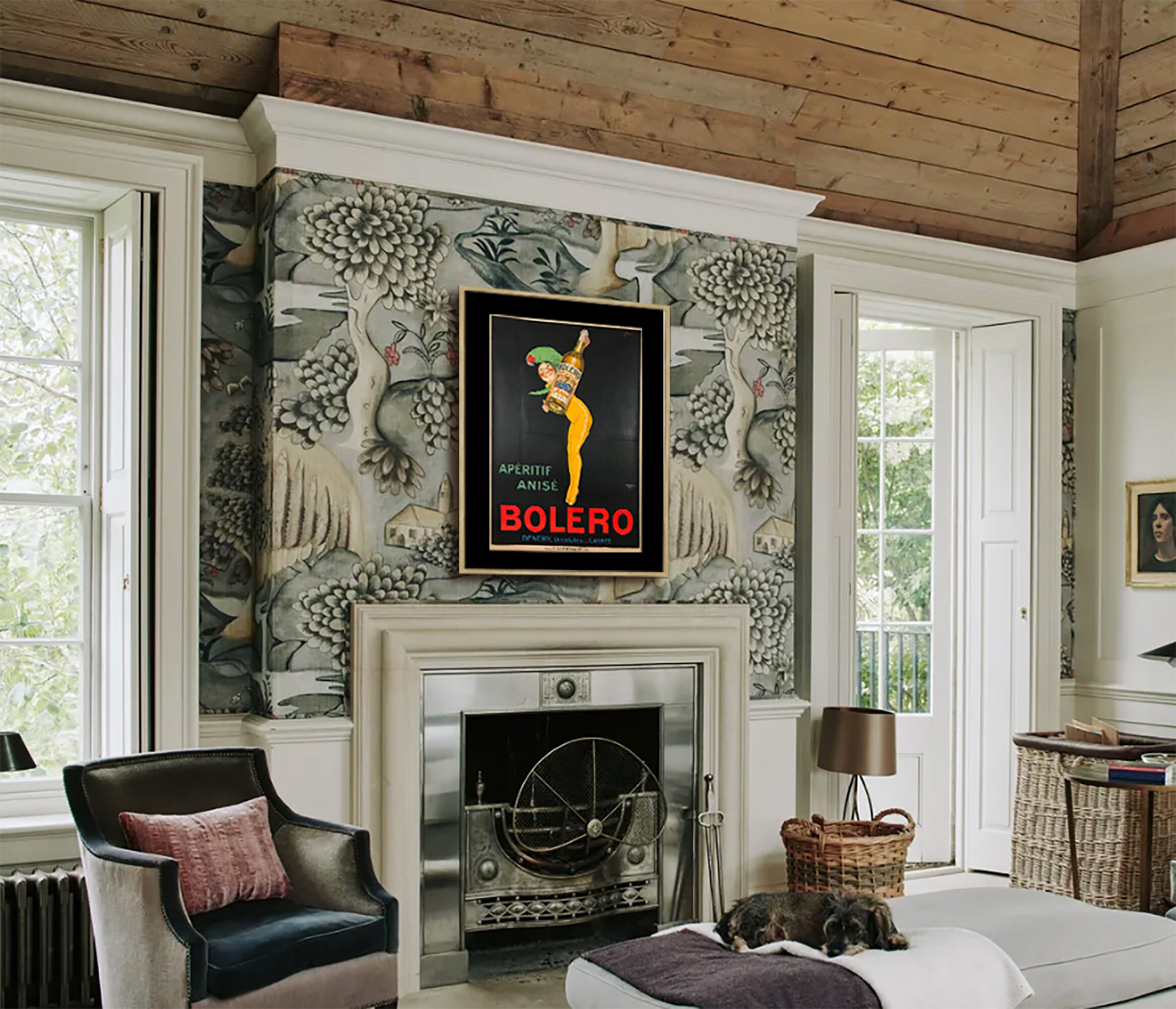 Bolero Anise Aperitif Vintage Poster Print - Framed Canvas Wall Art - Etsy