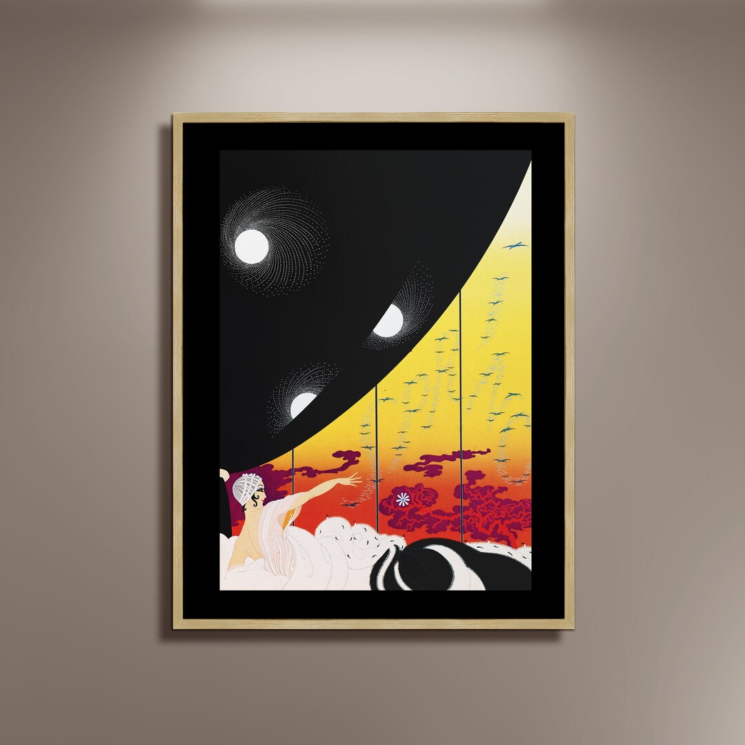 Erte 'coming of Spring' Framed Canvas Print: Art Deco Wall Art - Etsy