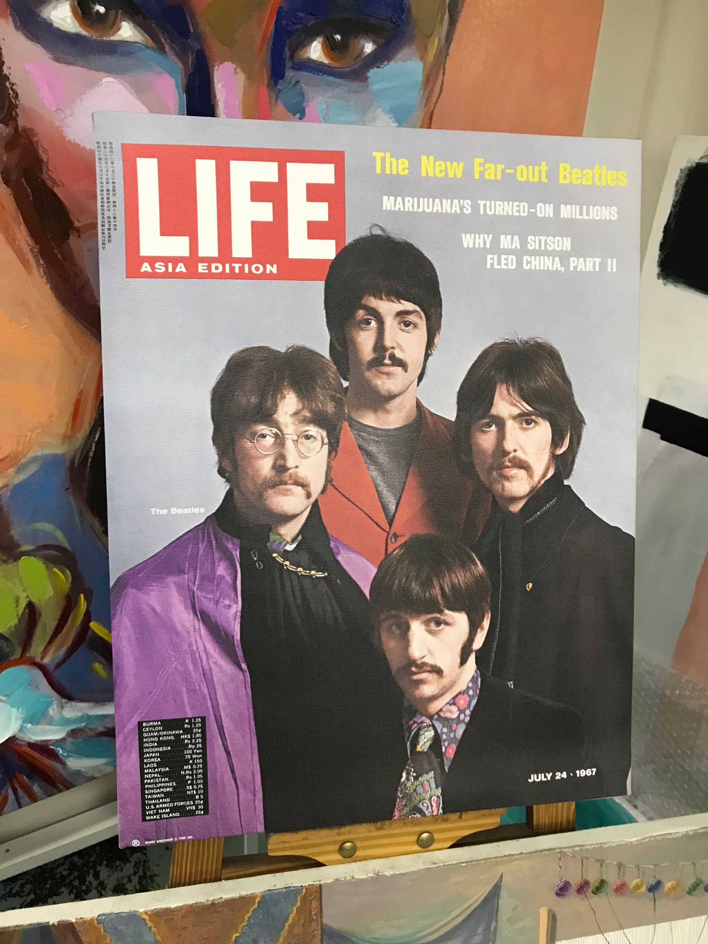 The Beatles Life Magazine 1967 Poster Print Canvas Metal - Etsy