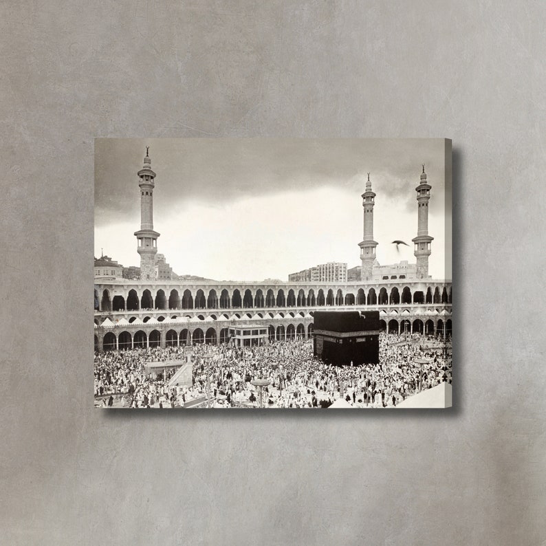 The Kaaba Photo Print: Modern Islamic Wall Art Canvas - Etsy