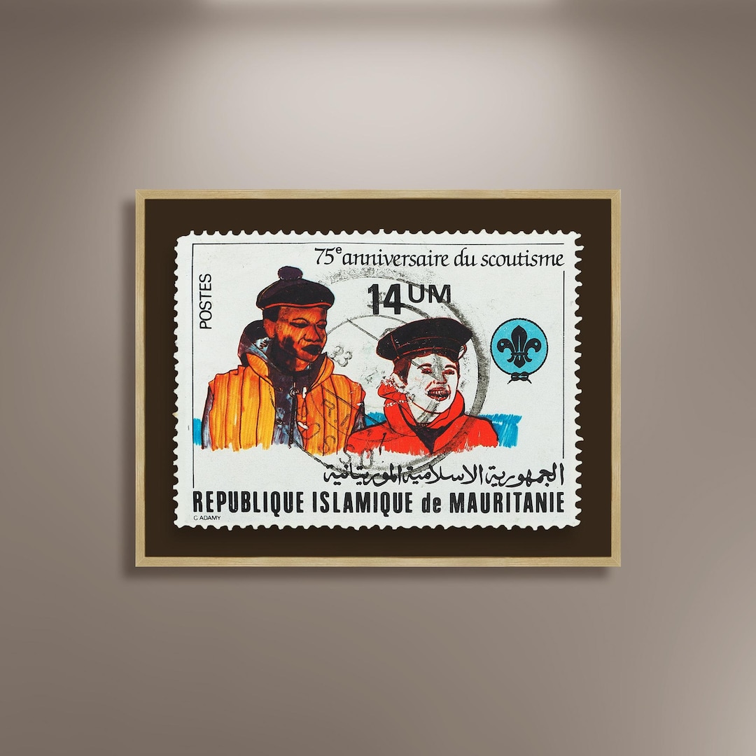 Mauritania 1982 Postage Stamp Art Print: Vintage Travel Poster - Etsy