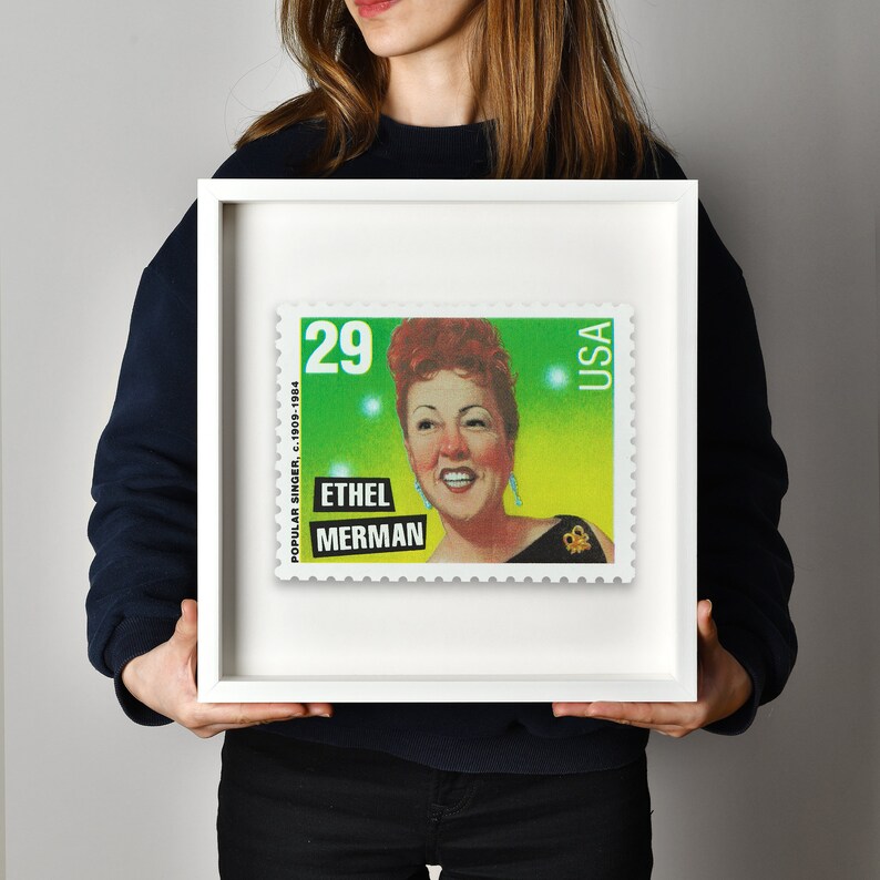 Ethel Merman, Popular Singer Musical Jazz Stamp Postage Picture Poster ...