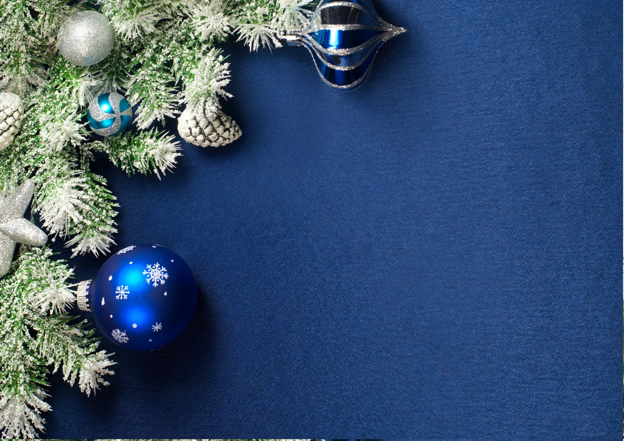 Blue Christmas Backdrops, Set of 4, Photography Backgrounds Winter ...
