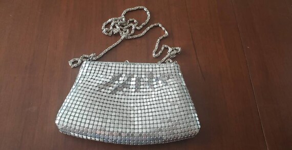 DISCO Silver Mesh Purse, 80s Shiny Chain Mail Evening… - Gem