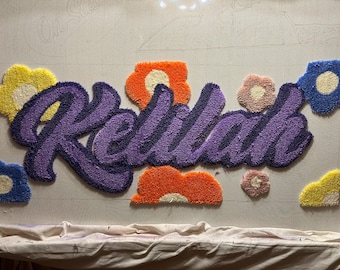 Custom Name Handmade Tufted Rug, Personalized Unique Gift for Best ...