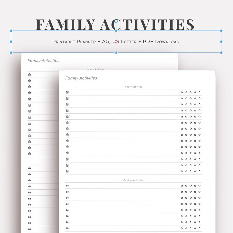 Family Fun Planner - Etsy