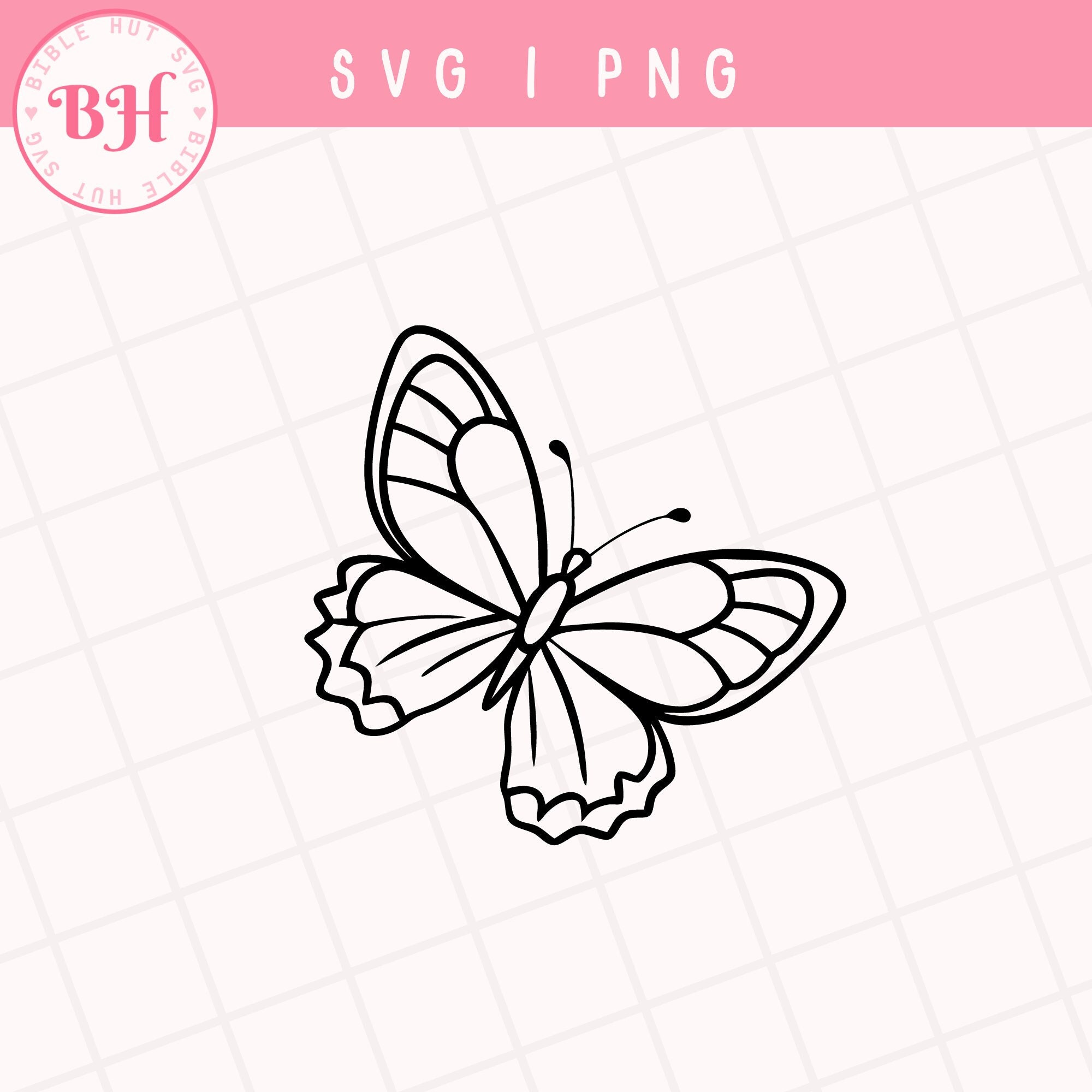 Butterfly Silhouette, Butterfly Cut File, Butterfly Svg Design ...