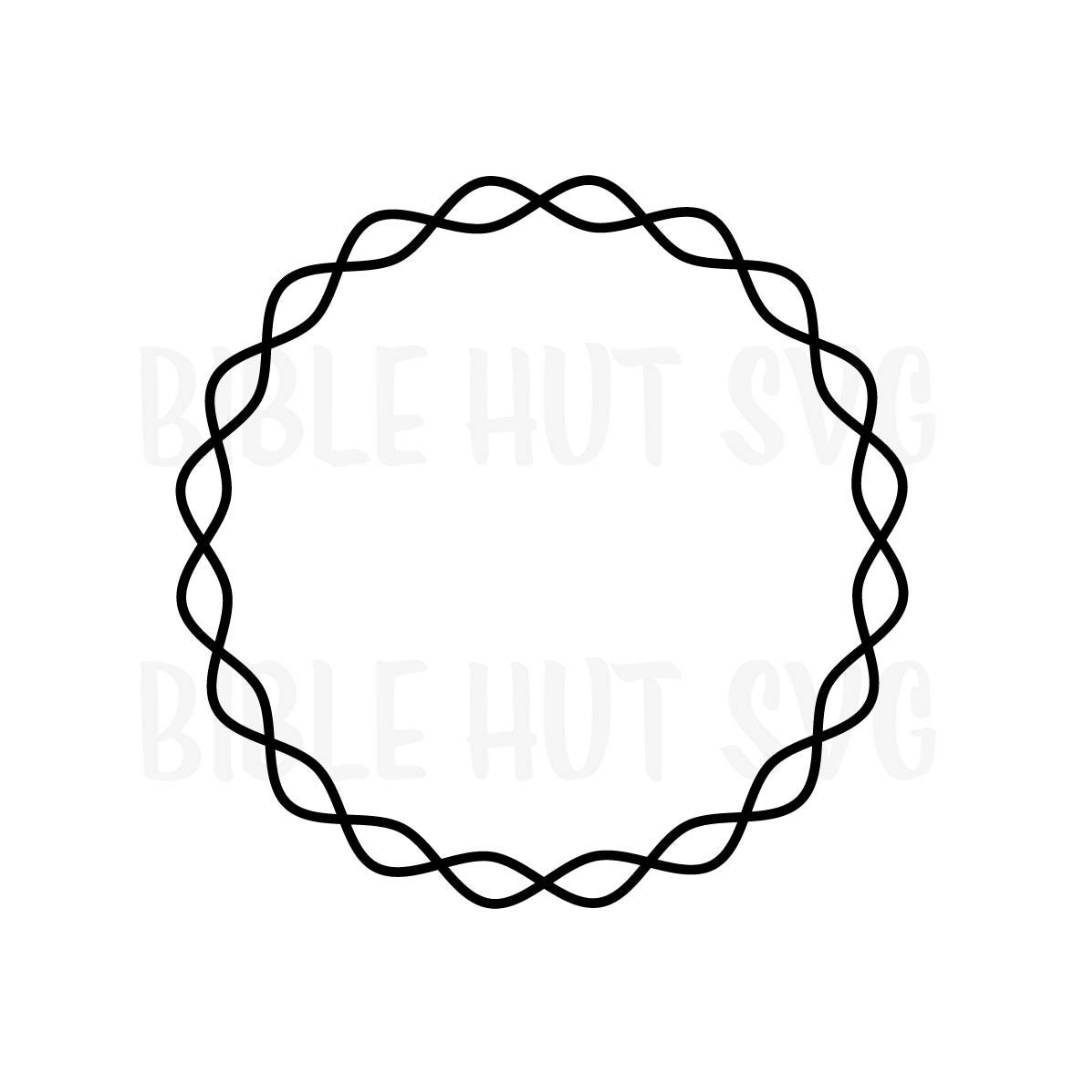 Circle frame svg circle svg fancy frame svg frame svg | Etsy