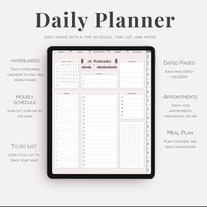 2024 2025 Mid Year Digital Planner, Dated Daily, Weekly, Monthly ...