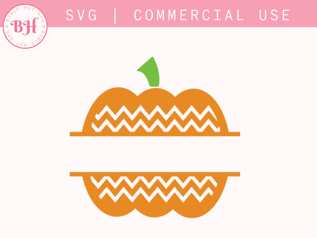 Chevron Pumpkin Monogram SVG, Halloween Pumpkin SVG, Halloween Monogram ...