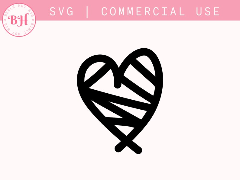 Scribble Heart SVG, Hand Drawn Heart SVG, Doodle Heart Svg, Heart ...
