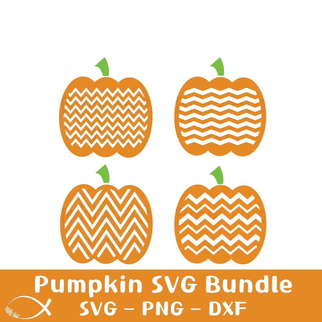 Chevron Pumpkin SVG Bundle, Pumpkin SVG Bundle, Pumkpin SVG Cut File ...