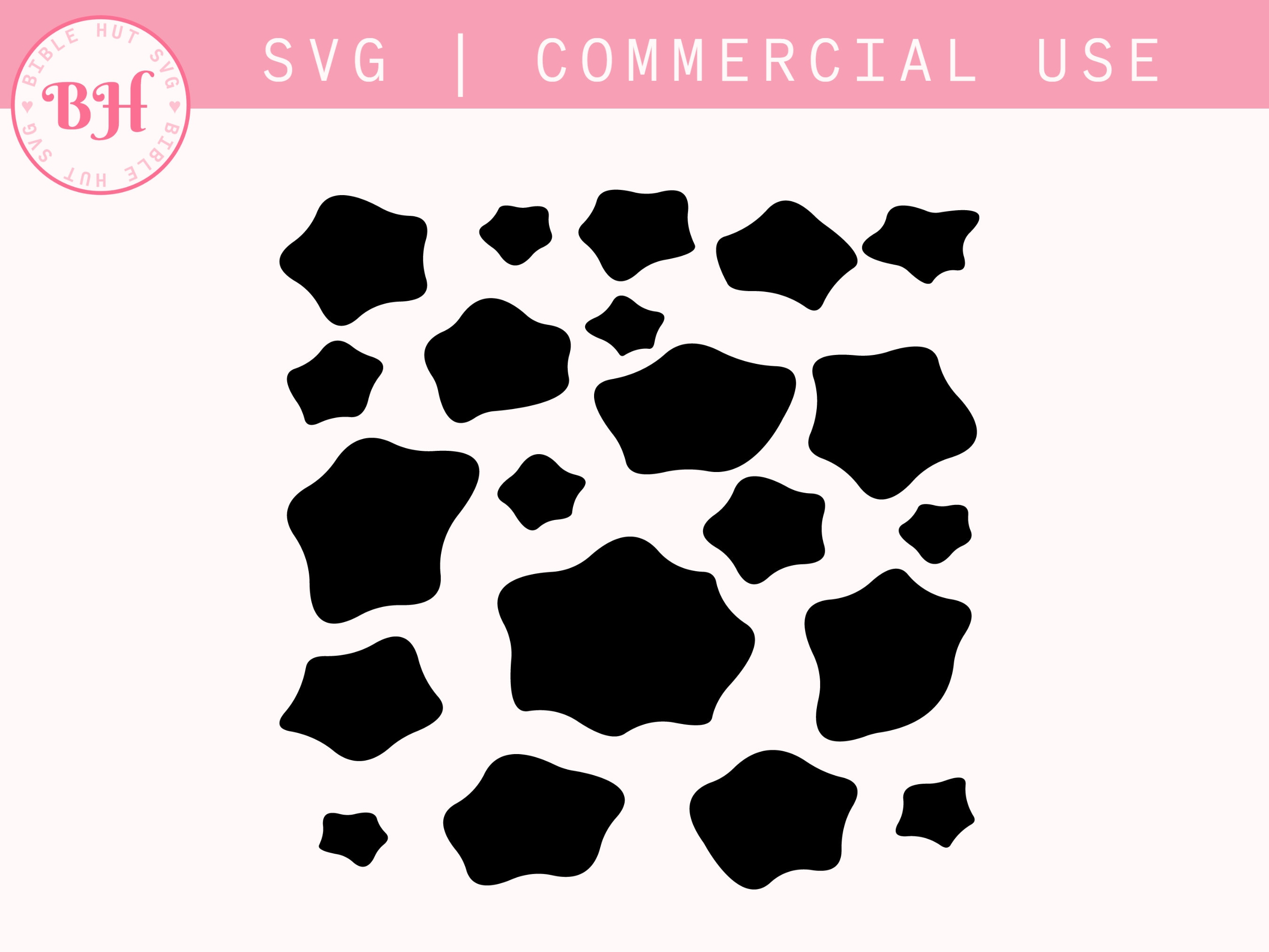 Cow Print SVG Cow Pattern SVG Cow Print Pattern Cut File Digital ...