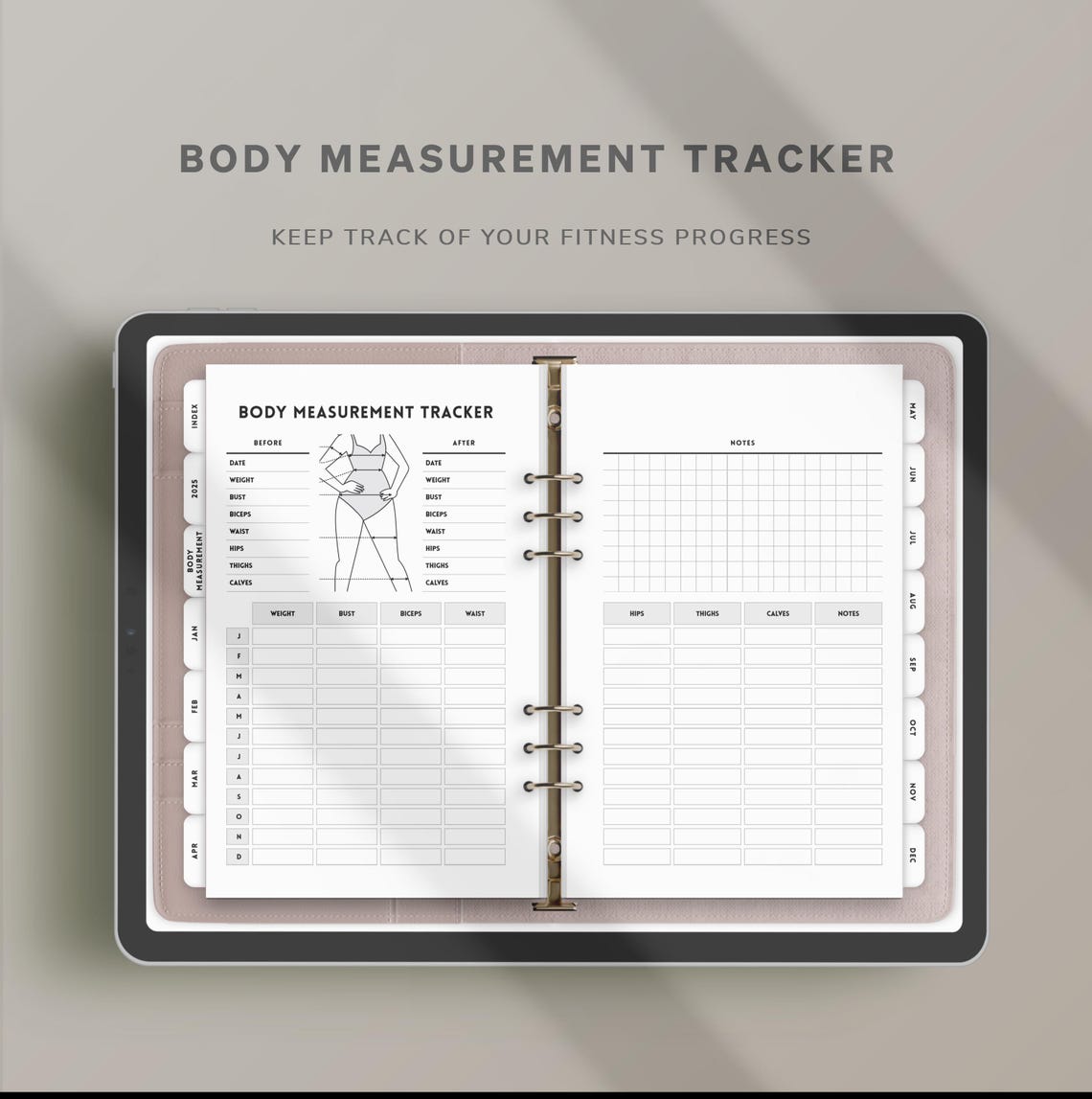 Digital Fitness Planner for Ipad, Workout Tracker Digital, Goodnotes ...