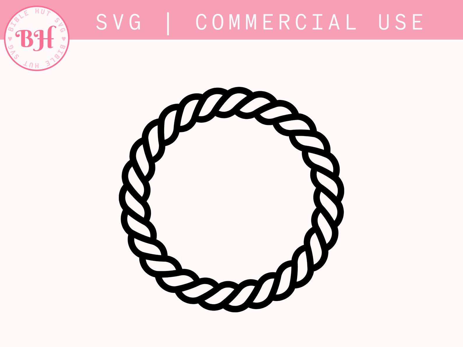 Rope SVG | Rope Border Svg, Rope Frame, Rope Cut File, Monogram Svg ...