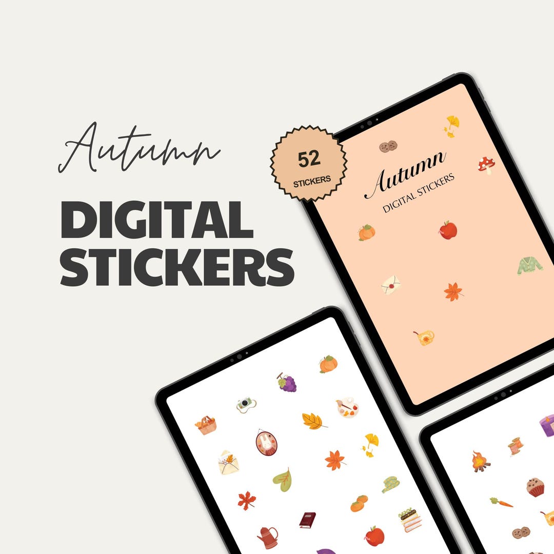 Digital Stickers Goodnotes, Precropped Digital Planner Stickers, Daily ...