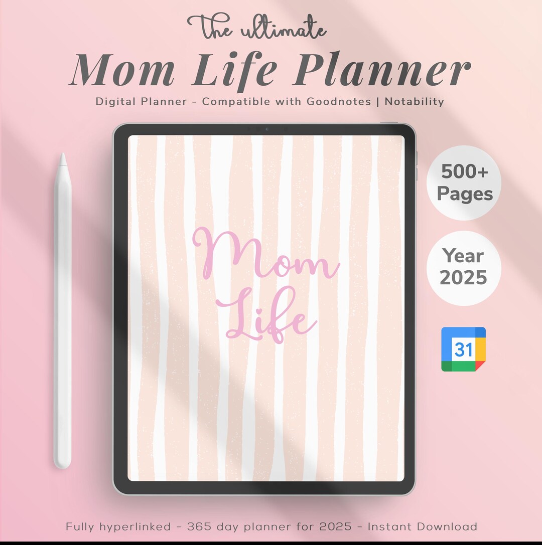 Mom Digital Planner, Mom Life Planner, Busy Mom Planner, Mom Planner ...