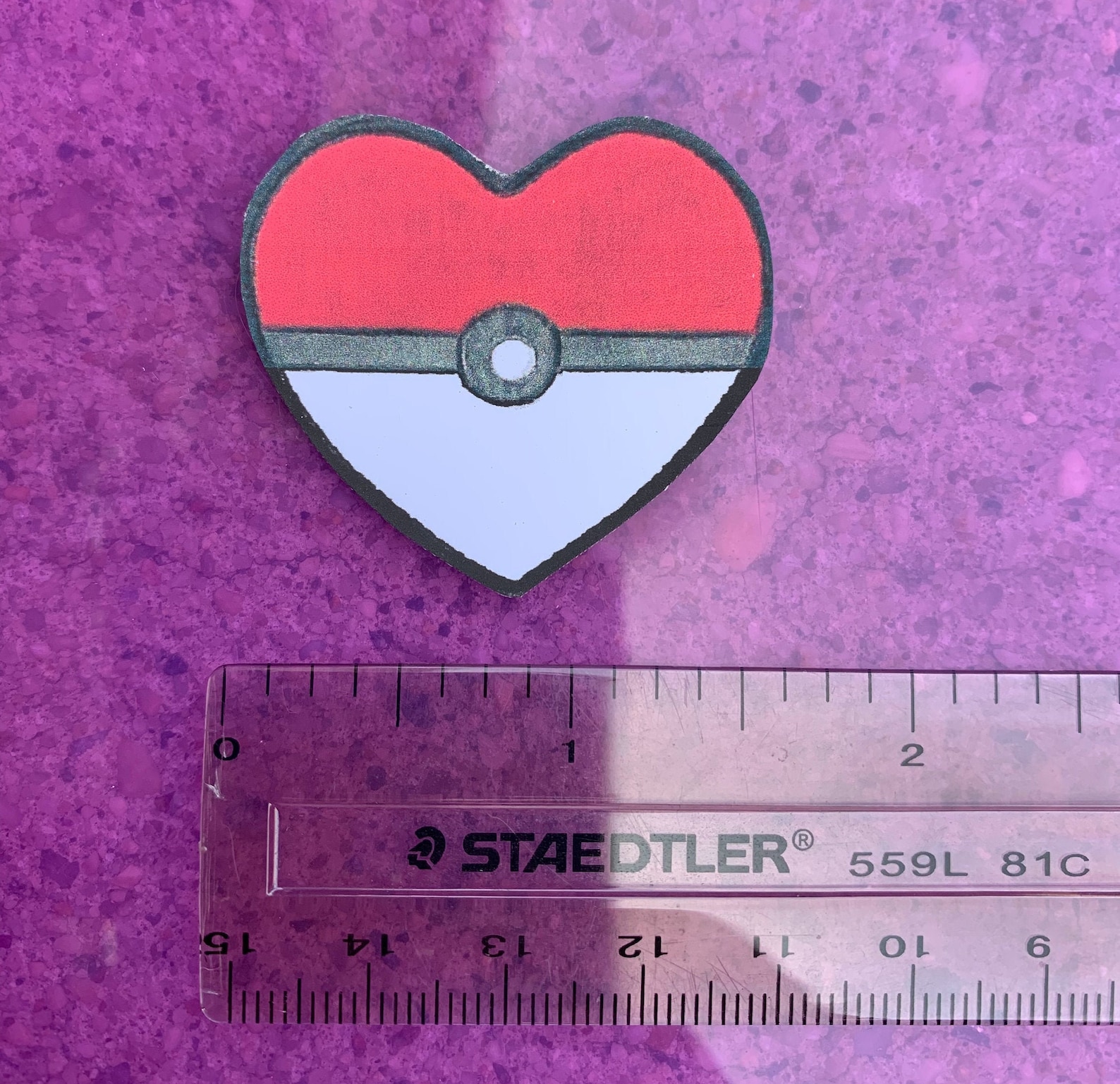 Pokéheart Sticker / Pokémon Pokéball Inspired Heart Shaped | Etsy
