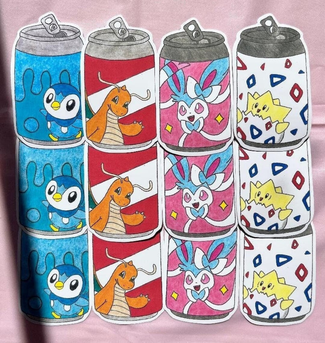 Pokémon Soda Can Sticker Pack - Etsy