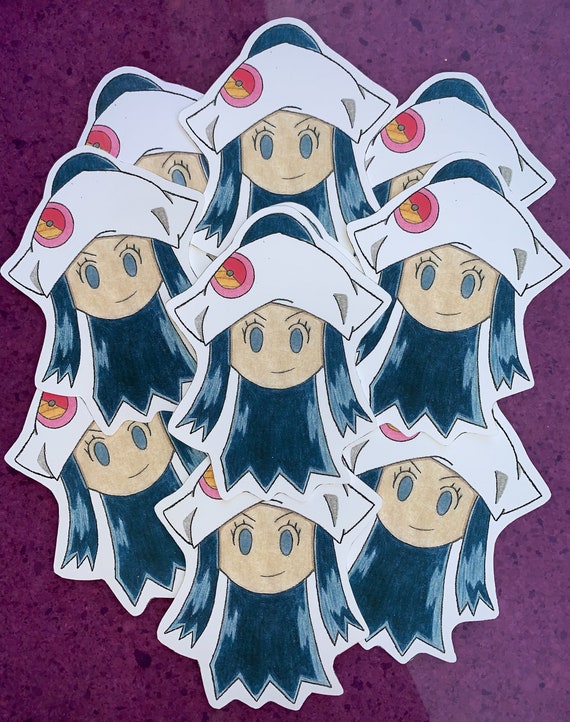 Pokémon Dawn Hand Drawn Sticker - Etsy