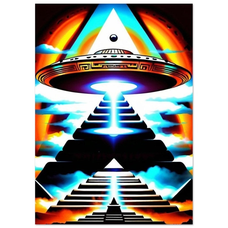 Ancient Alien Pyramid Connection Classic Semi-glossy Paper Poster - Etsy