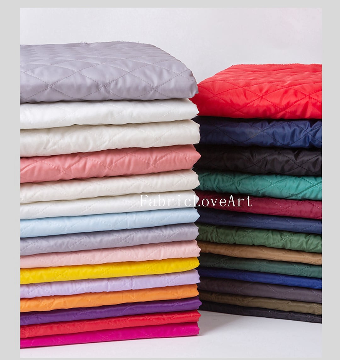 Quilted Polyester Lining Fabric: 22 Colors, Warm Winter DIY Fabric (by ...