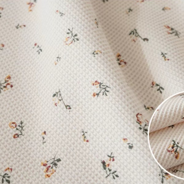 Waffle Linen Fabric - Etsy