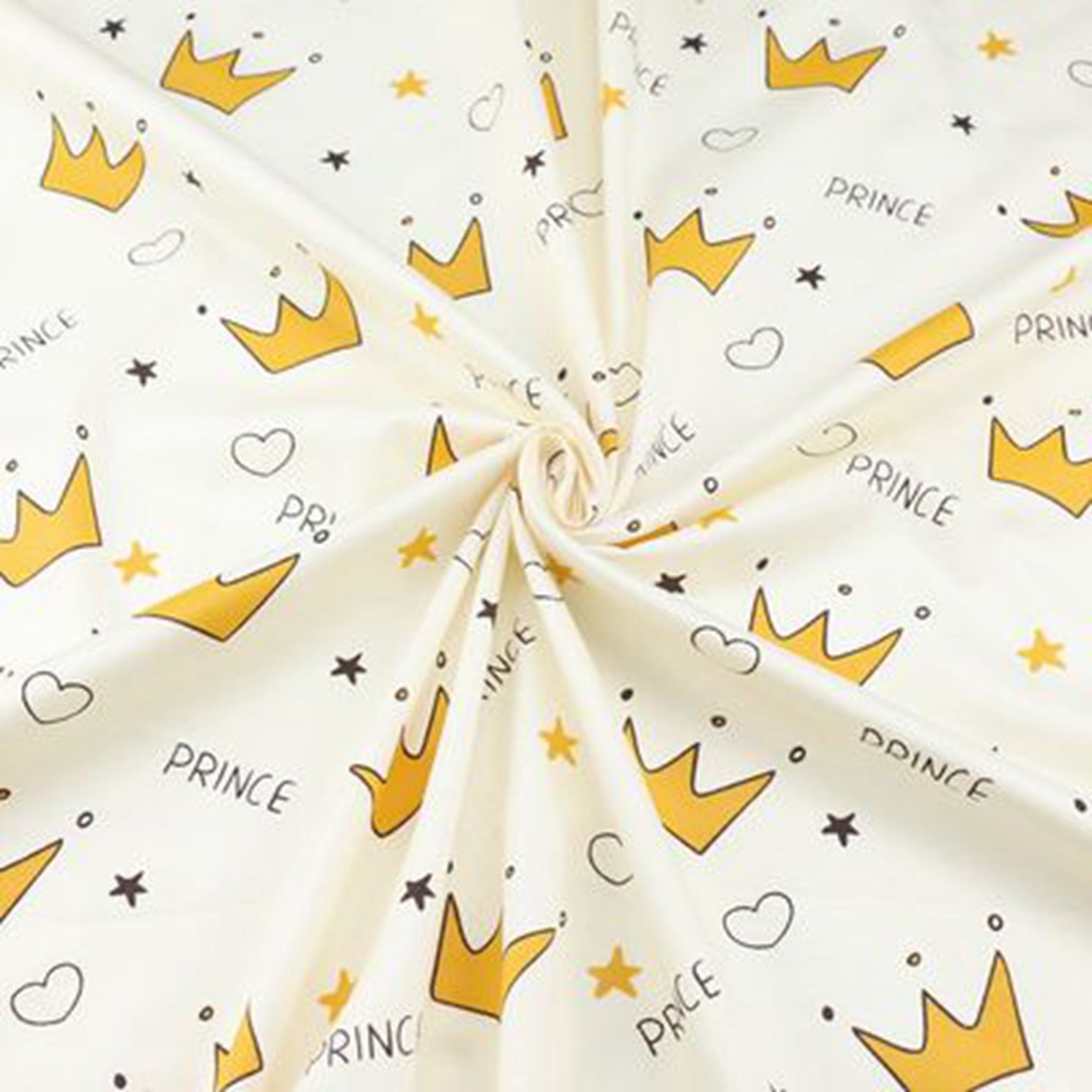 Crown Fabric Triangle Fabric Pure Cotton Fabric by the Yard - Etsy