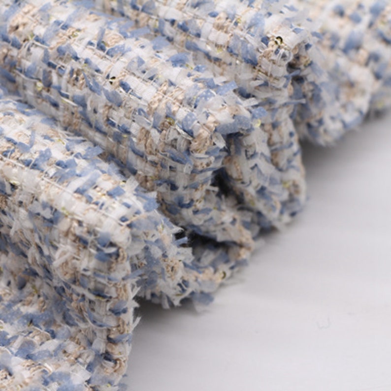 4 Color Tweed Fabric Knitted Colorful Sequin Tweed Fabric - Etsy