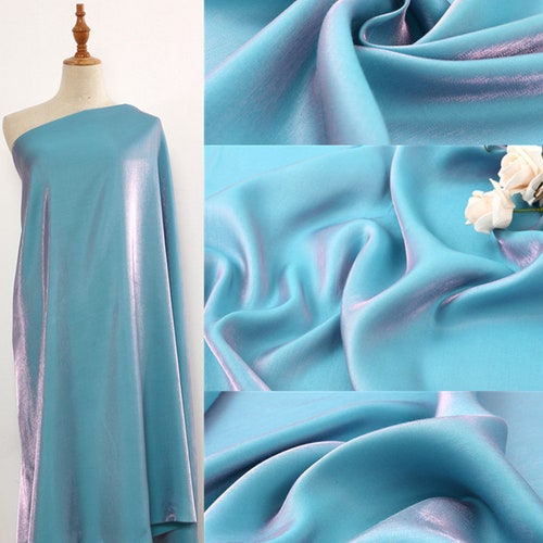 Blue-purple Gradient Cloth Pure Cotton Skin Luster Silk Cloth - Etsy