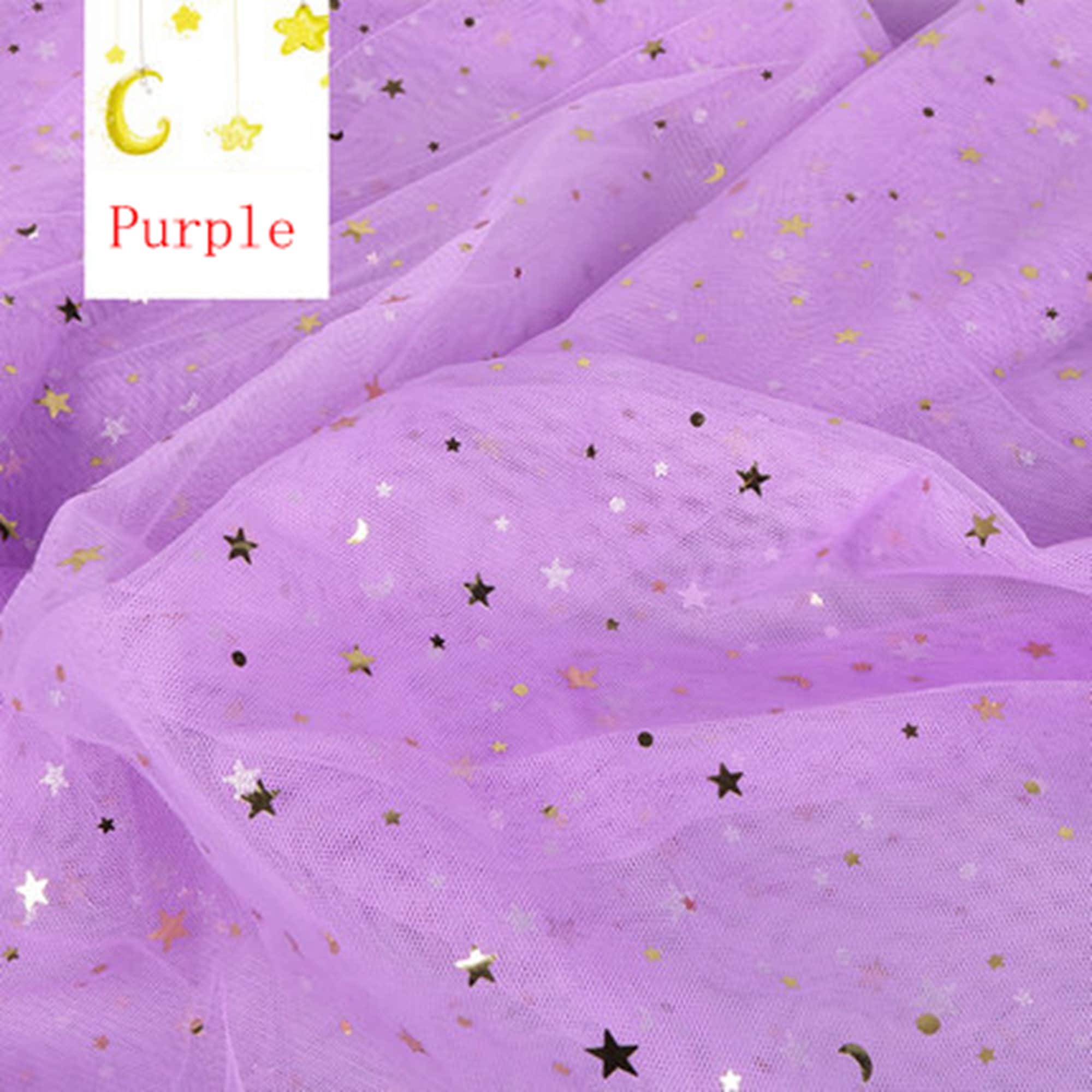 Star Mesh Fabric, Starry Sky Mesh Pink Background Fabric, Lace Fabric ...