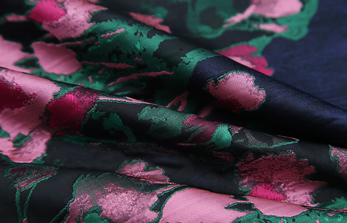 Width 57'' Positioning jacquard fabric Handmade Diy | Etsy