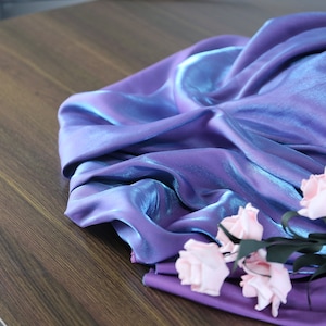 Blue-purple Gradient Cloth Pure Cotton Skin Luster Silk Cloth ...