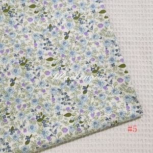 Small Floral Print Cotton Fabric: Quilting & Sewing - 1/2 Yard - Etsy