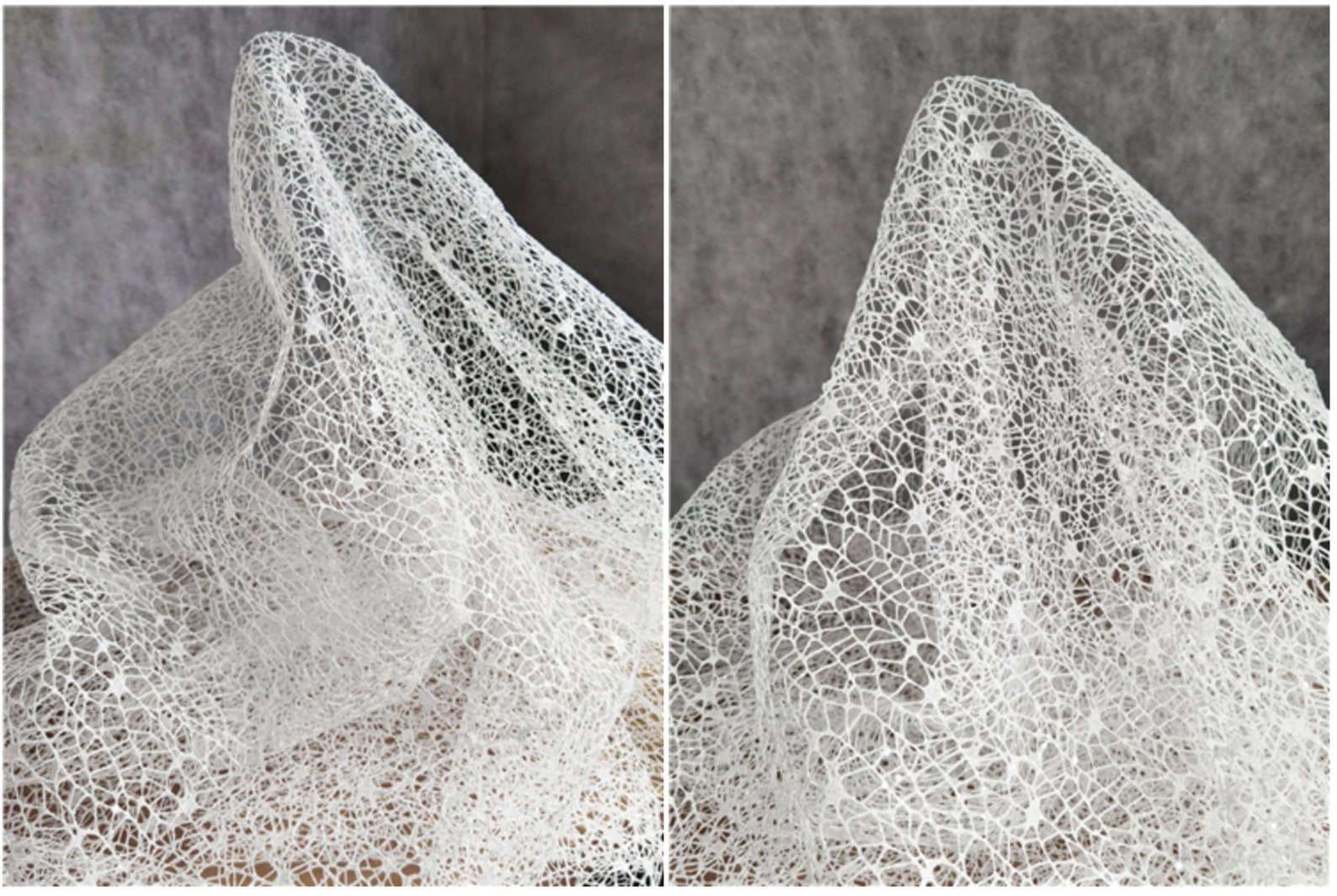 White Texture Large Mesh Mesh Fabric, Graduation Design Fabric, Wedding ...