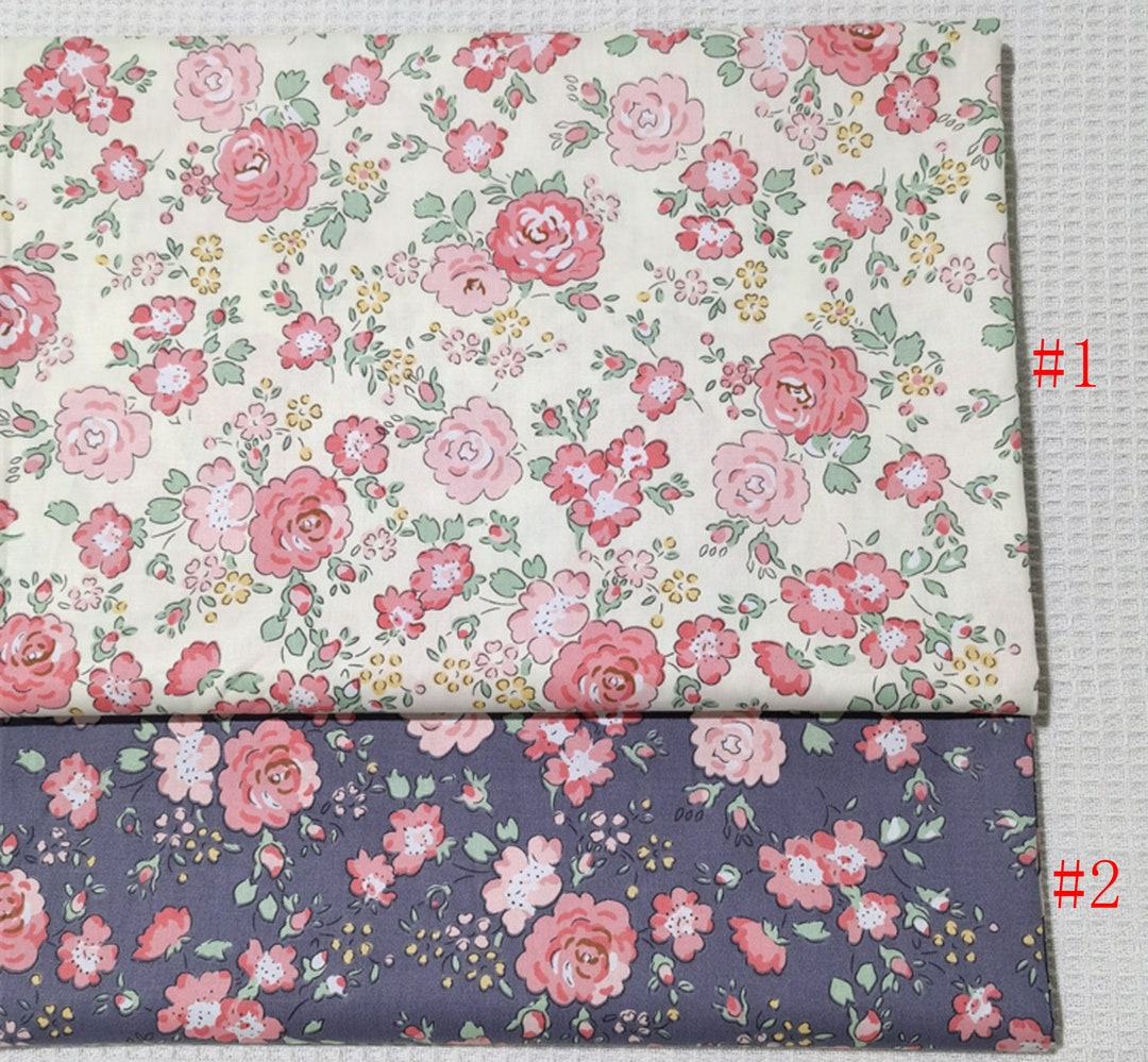 Cotton Fabric With Small Floral, 100% Cotton Fabric,quilting, Crafts ...