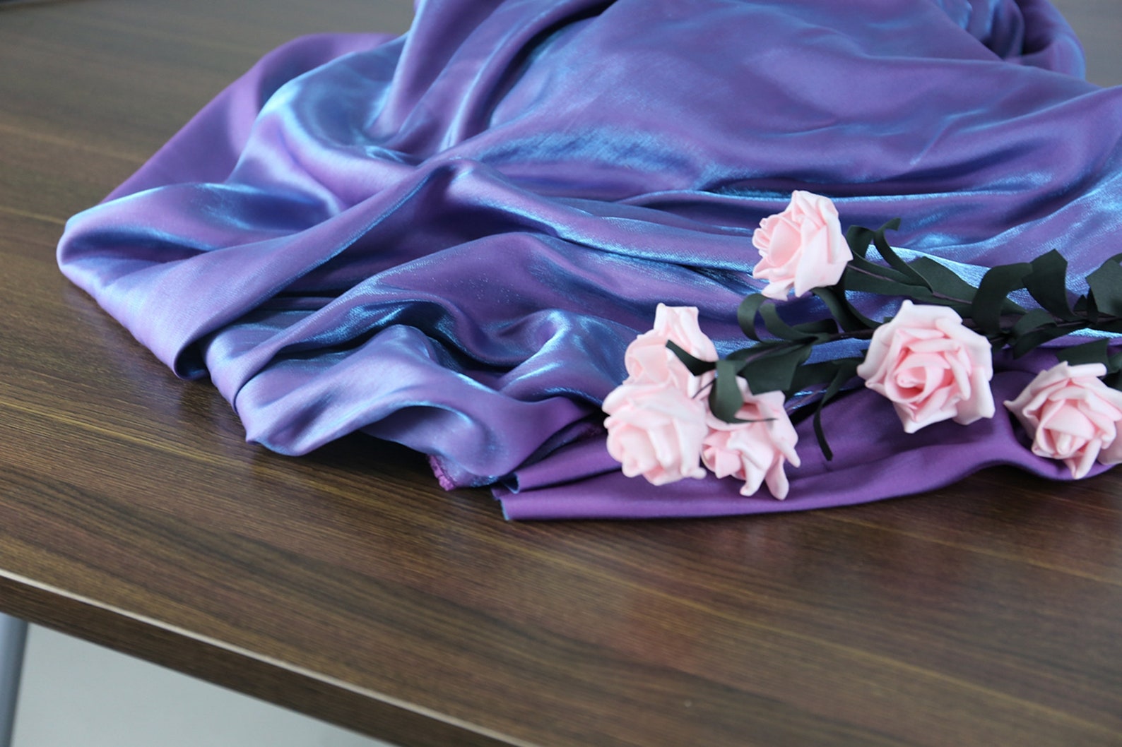 Blue-purple Gradient Cloth Pure Cotton Skin Luster Silk Cloth - Etsy