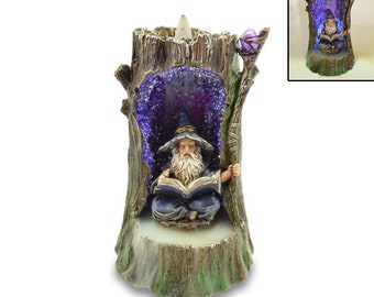 Cigar Smoking White Wizard Incense Burner - Etsy