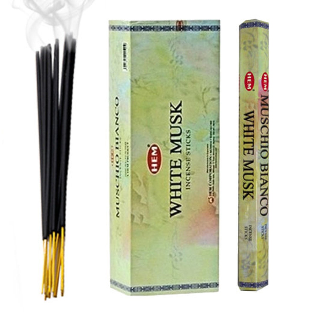 HEM White Musk Incense Sticks 120 Sticks - Etsy