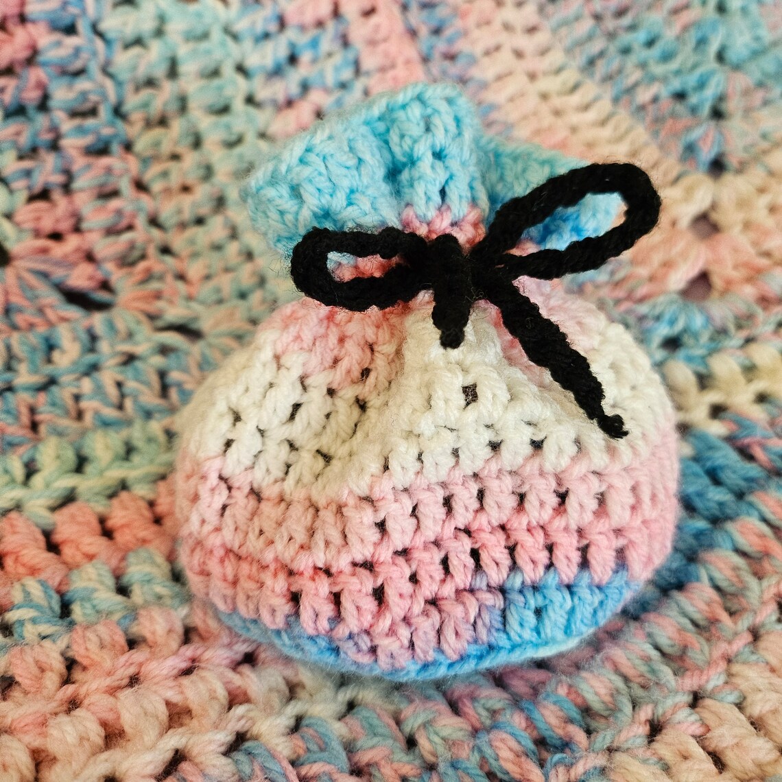 Crochet Transgender Pride Flag Dice Bag DND - Etsy