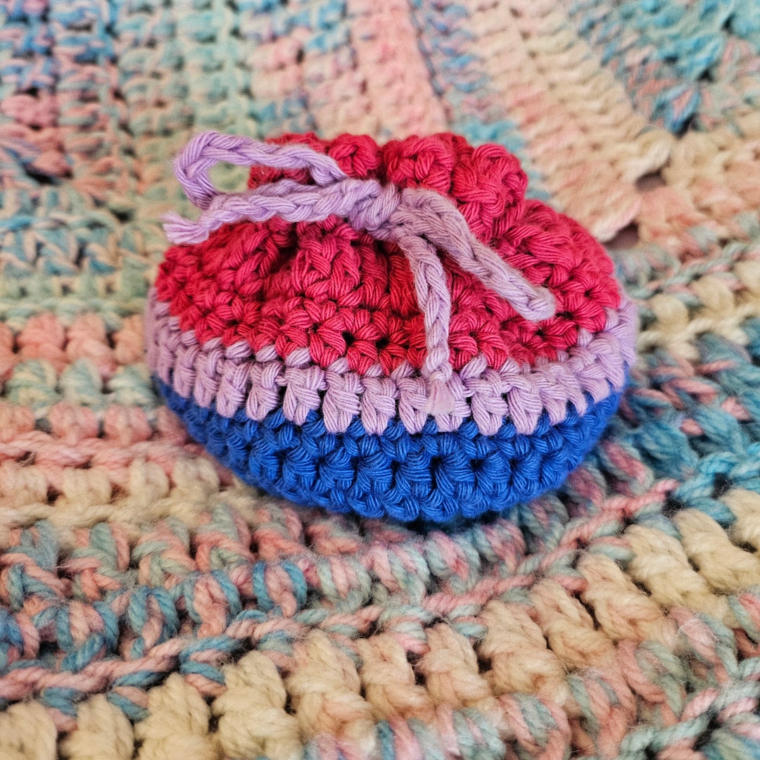 Crochet Bisexual Pride Flag Dice Bag DND - Etsy