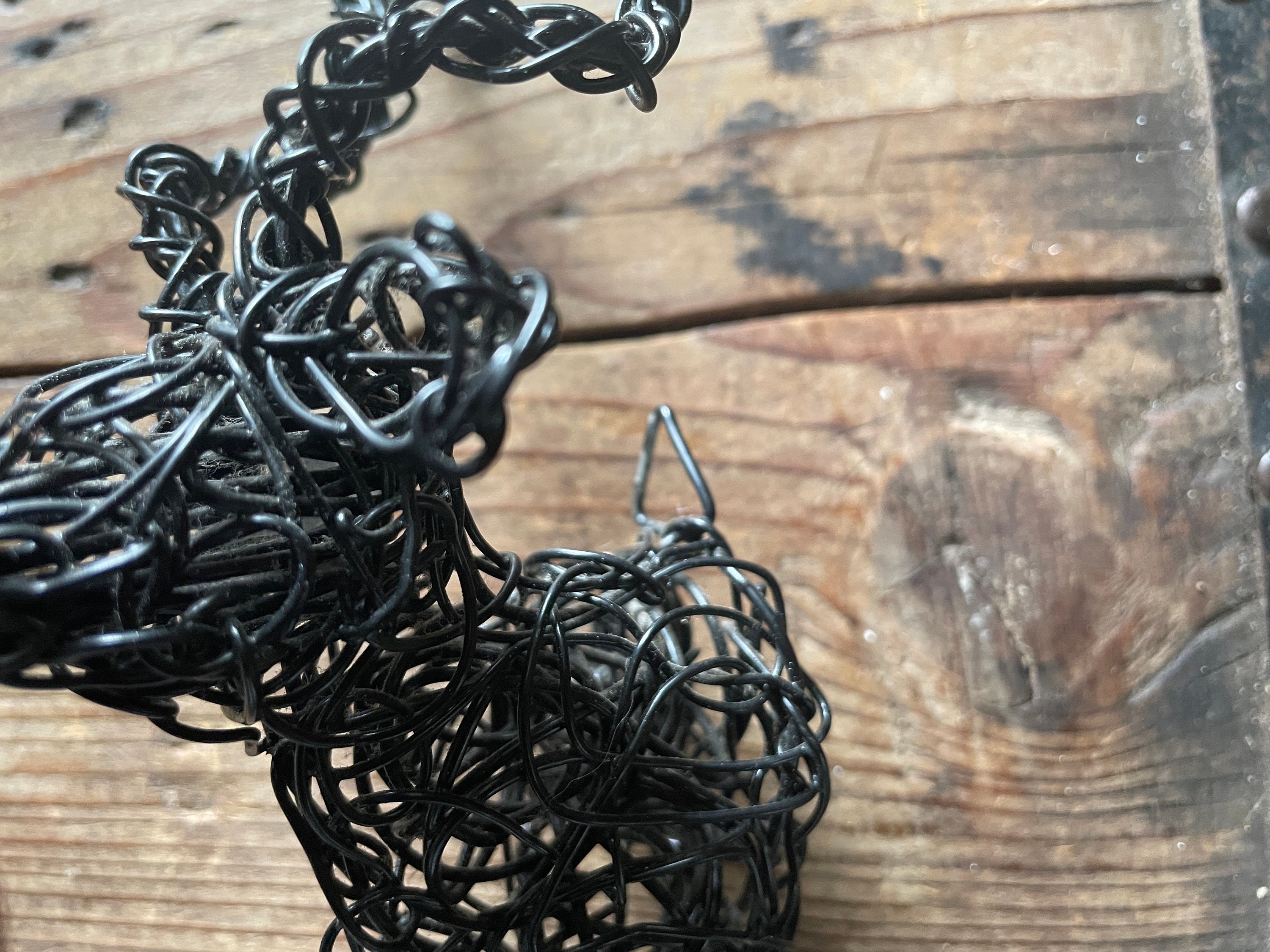 Vintage Handmade Wire Deer Head Wall Mounted Figure OOAK - Etsy