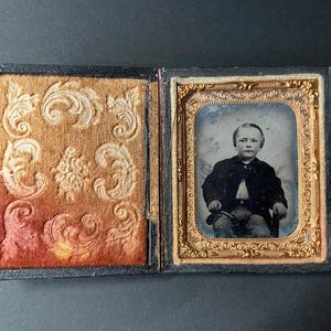 Antique 1840's Victorian Daguerreotype of Young Boy - OOAK - Etsy