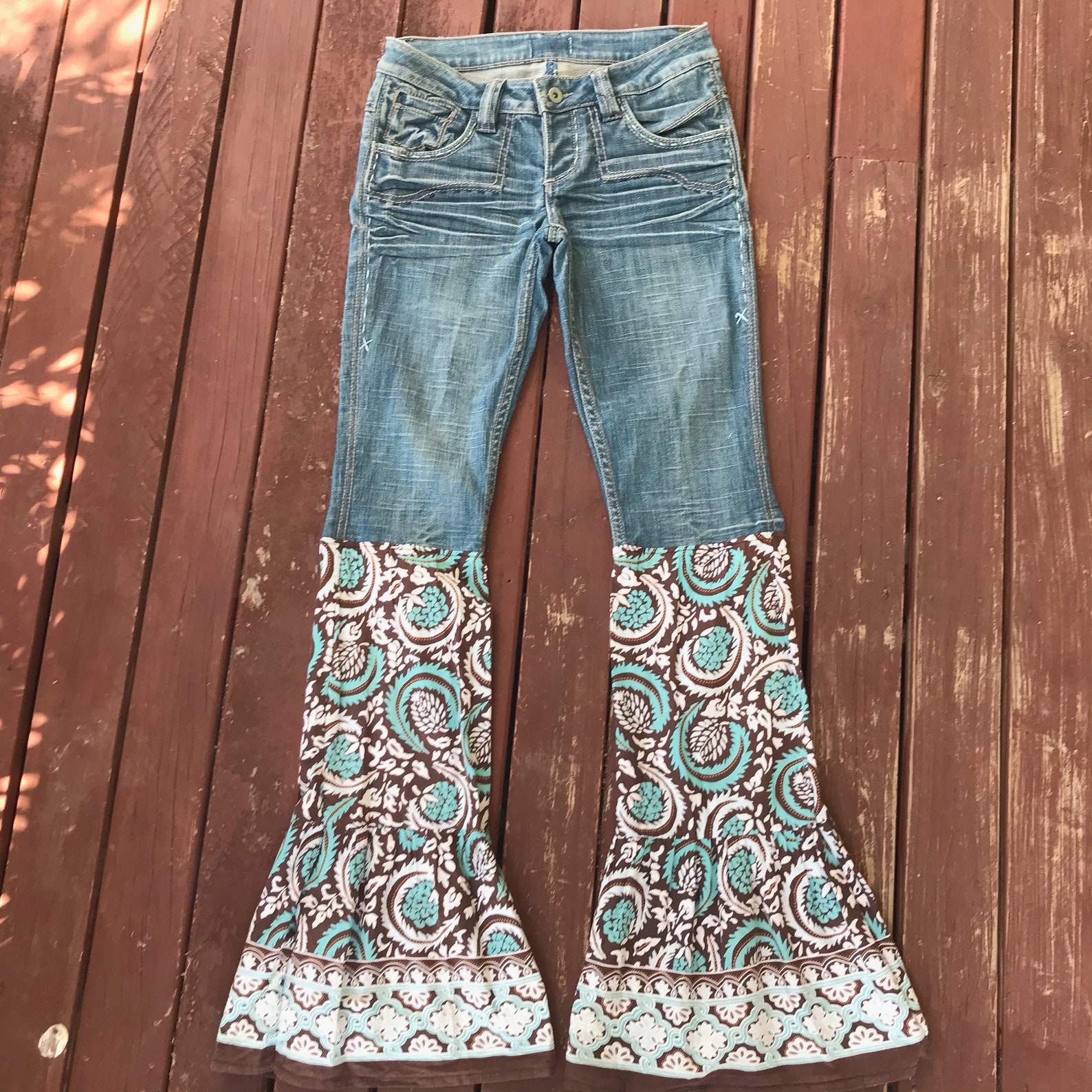 Sale Upcycled Women's Flared Jeans Sz XS OOAK - Etsy