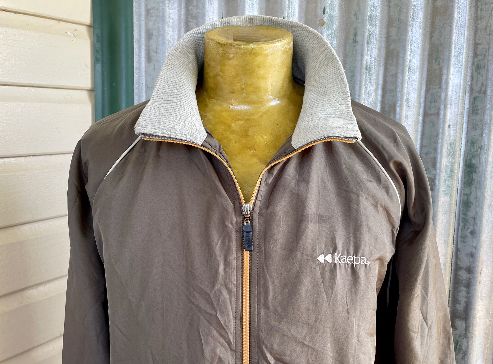 1990's Vintage Kaepa Bomber Jacket Khaki Sz L - OOAK - Etsy UK