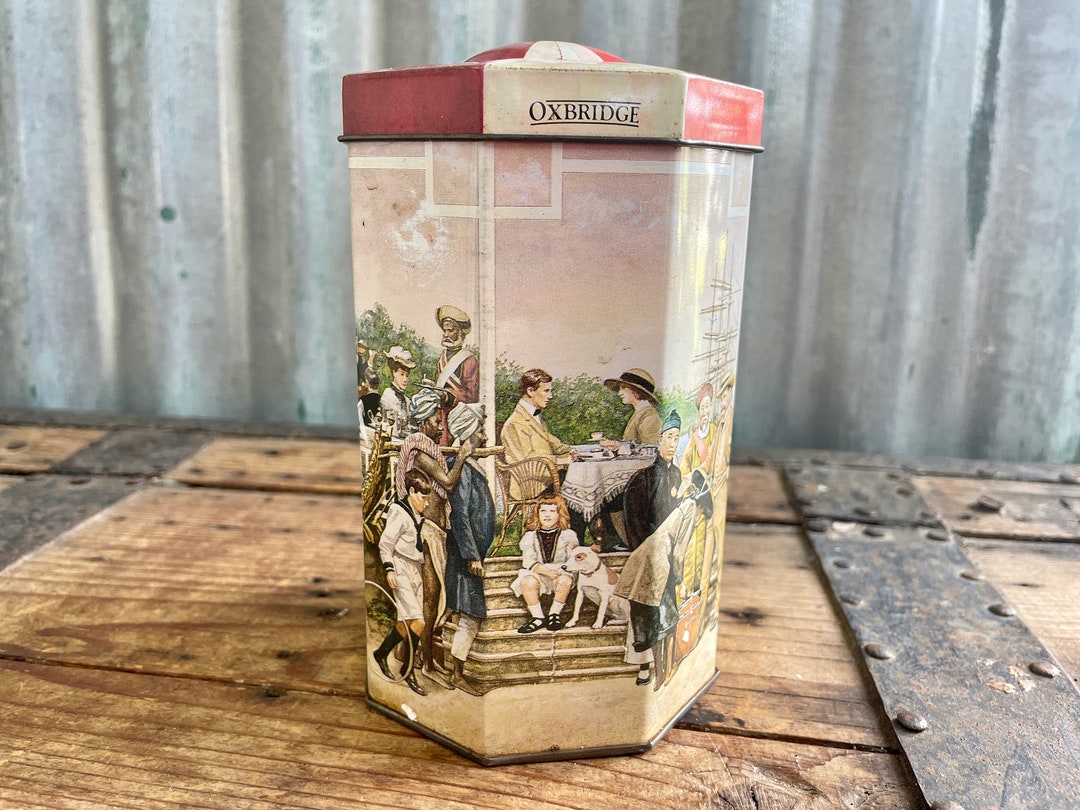 1960's Vintage 'oxbridge' Tin Tea Biscuits Rare Lid Made in the UK ...