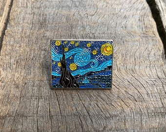 Starry Night Pin | Etsy