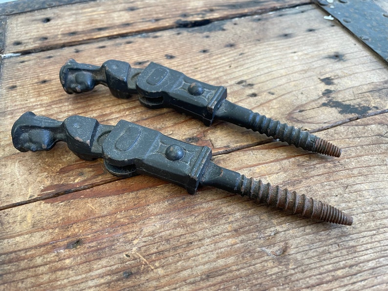 1930's Pair Vintage Iron Window Latches French OOAK - Etsy